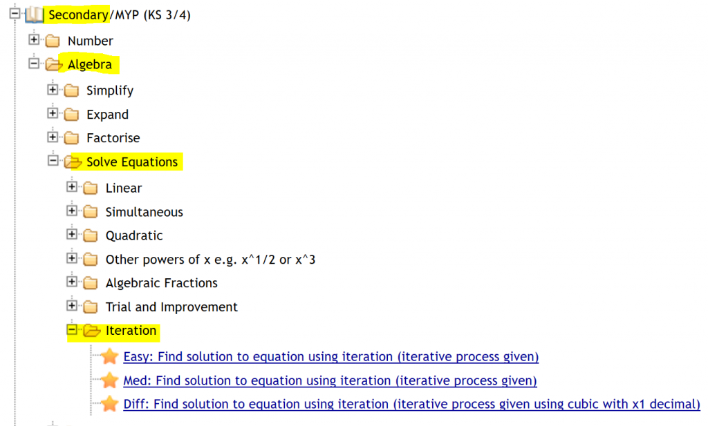 Iteration – new questions – Mathster